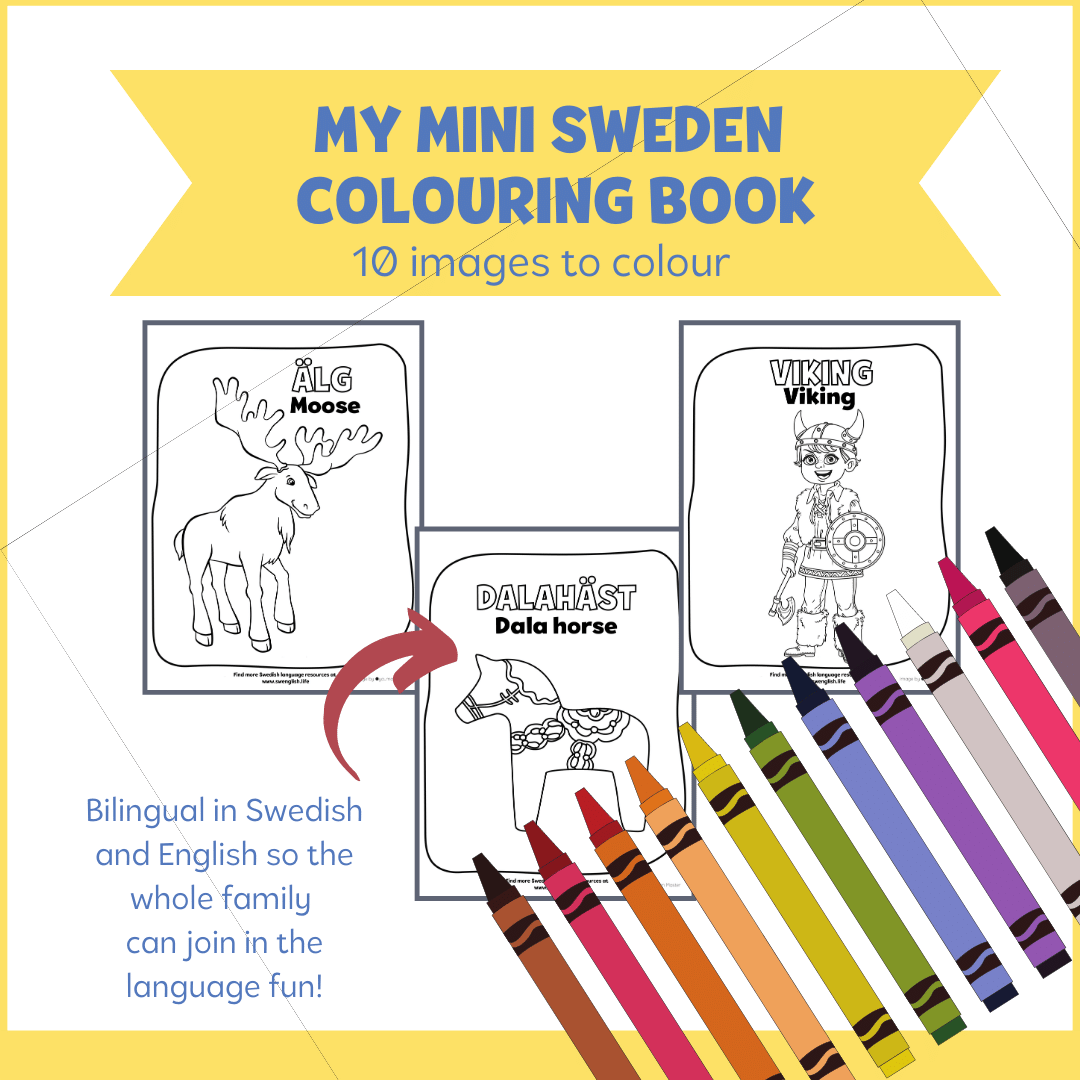 Swedish Coloring Book: My First Swedish Words PDF and Paperback ...