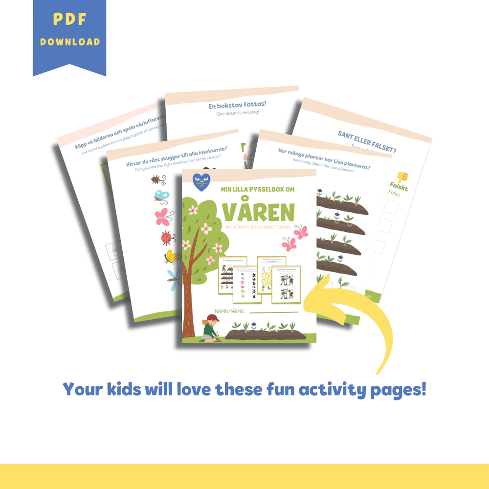 Swedish Spring Words and Language Activity Bundle PDF — Swenglish Life