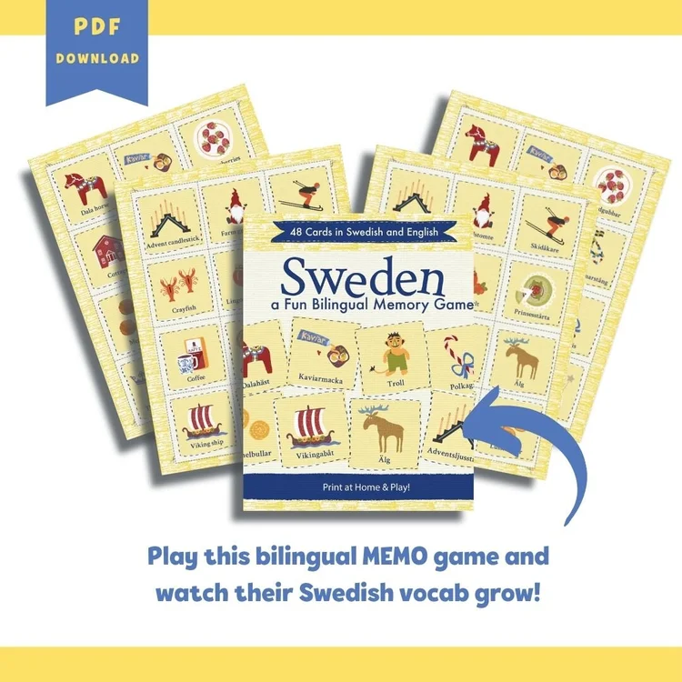 Swedish Games For Kids: Printable Sweden Dominoes — Swenglish Life