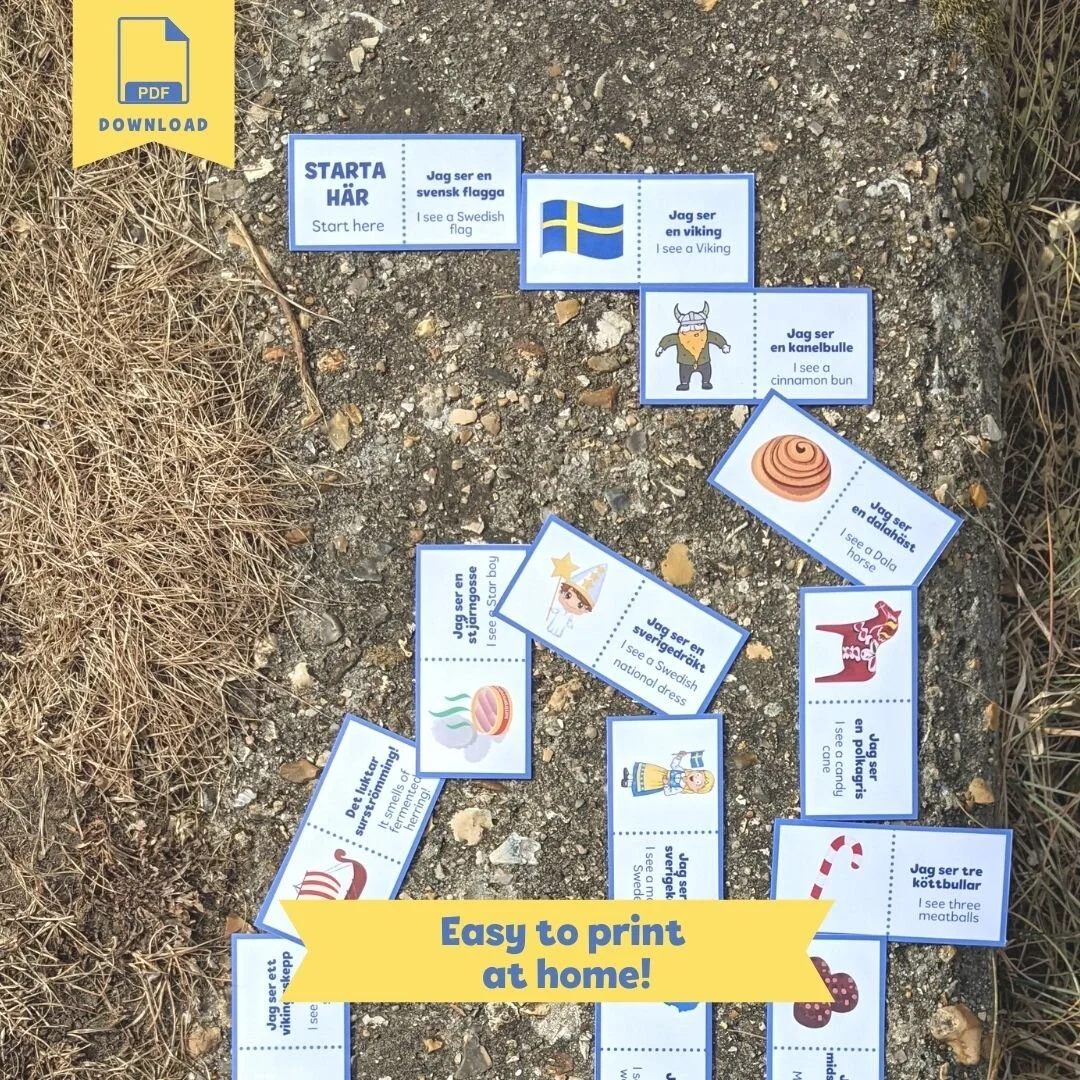 Swedish Games For Kids: Printable Sweden Dominoes — Swenglish Life