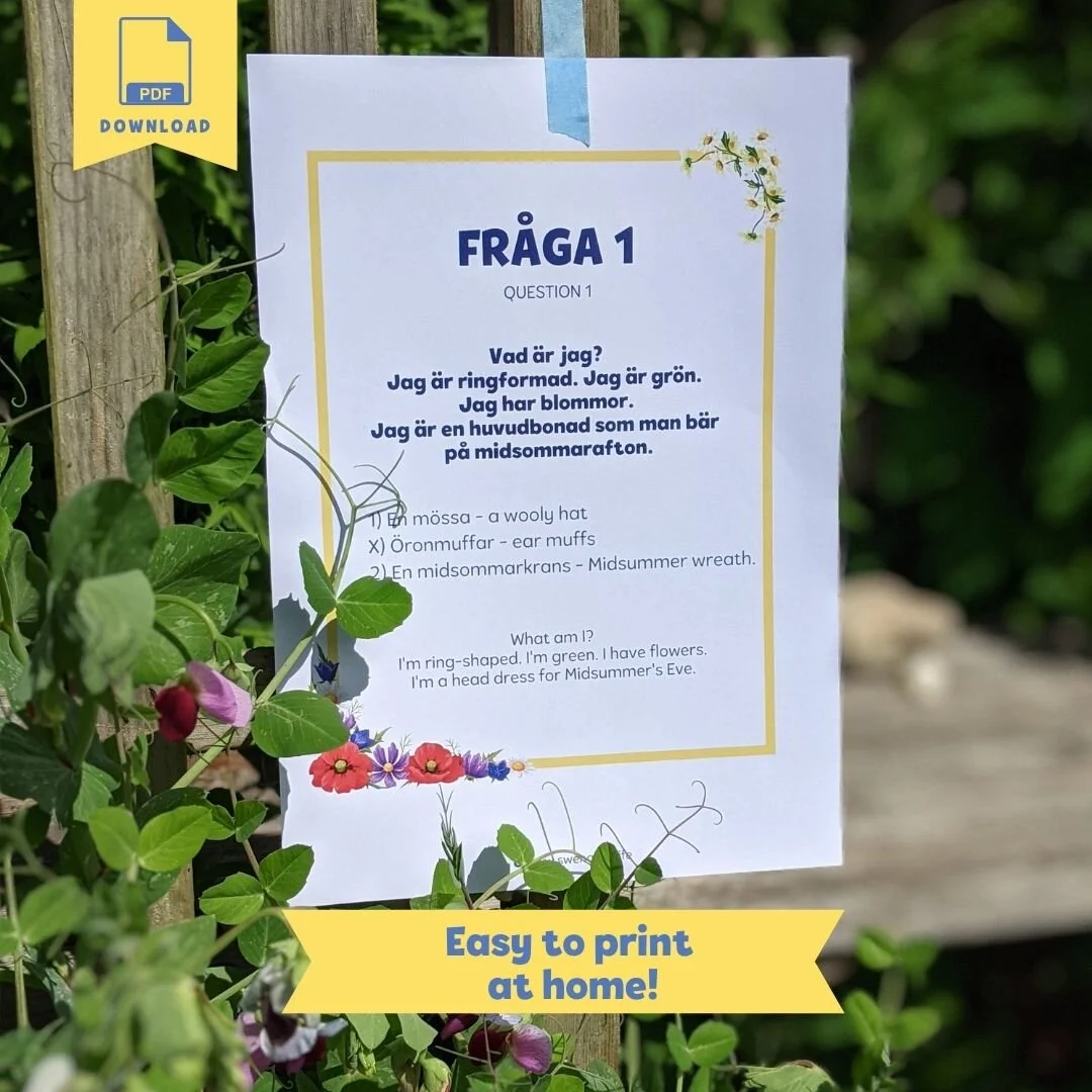 Swedish Midsummer Flip Book: a Fun Project for Kids: PDF — Swenglish Life