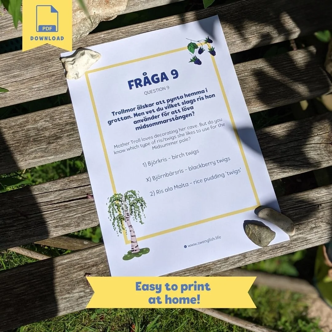 Swedish Midsummer Flip Book: a Fun Project for Kids: PDF — Swenglish Life