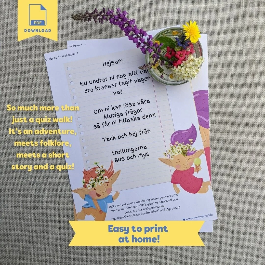 Swedish Midsummer Flip Book: a Fun Project for Kids: PDF — Swenglish Life