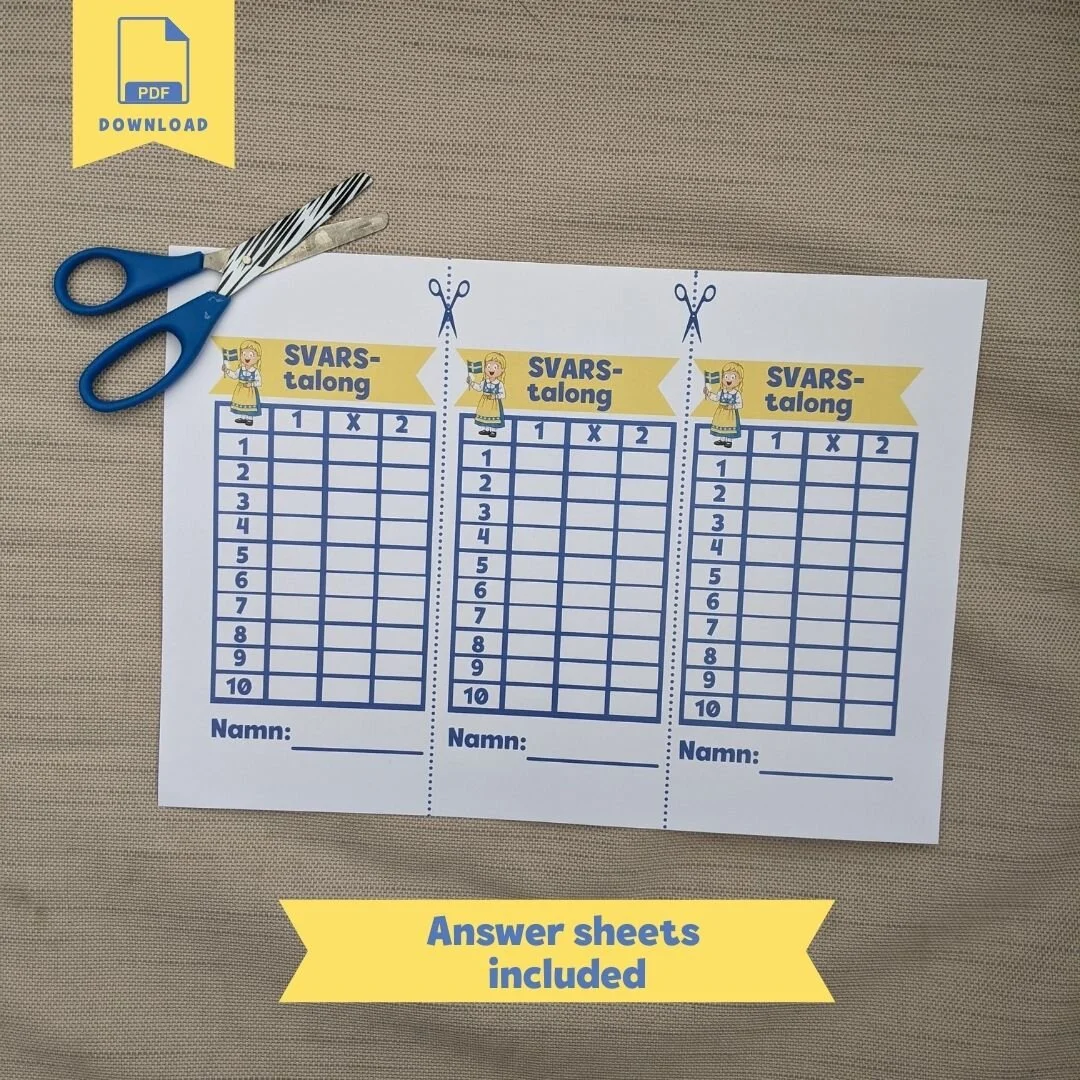 Swedish Midsummer Flip Book: a Fun Project for Kids: PDF — Swenglish Life