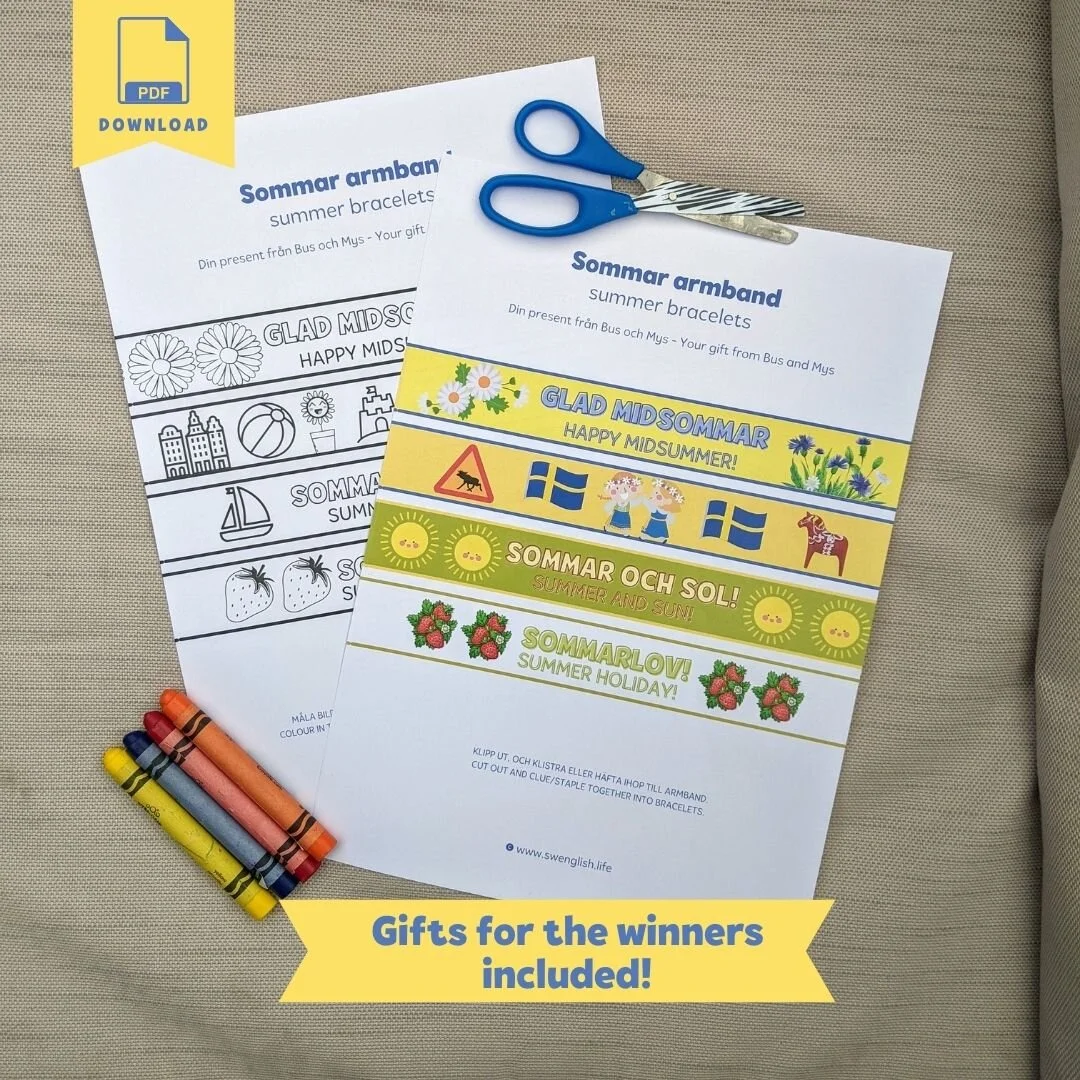 Swedish Midsummer Flip Book: a Fun Project for Kids: PDF — Swenglish Life