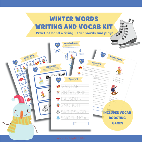 Swedish Verbs Activity and Vocab Kit PDF (ages 4+) — Swenglish Life