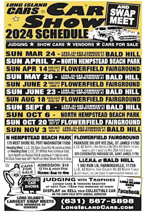 "Long Island Cars" Car Show and Swap Meet Schedule (2024) — Lawng Island