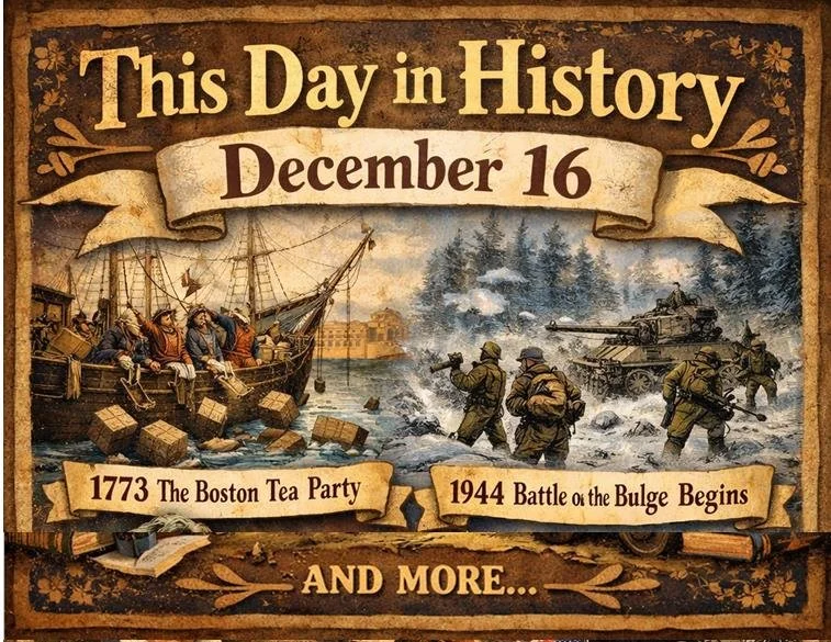 What Happened on December 16 in History? — Lawng Island