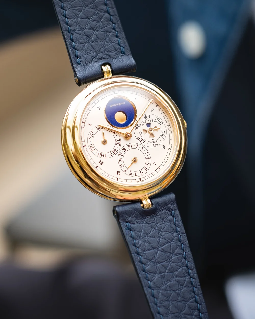 Circa 1990 Ebel 'El Primero' Chronograph 8134901 Blue with Box — Watch ...