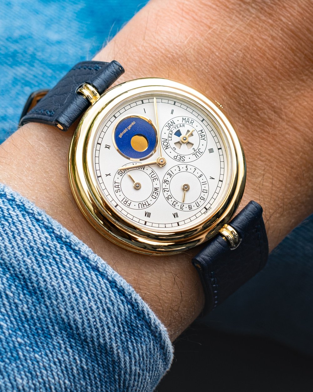 Circa 1990 Ebel 'El Primero' Chronograph 8134901 Blue with Box — Watch ...
