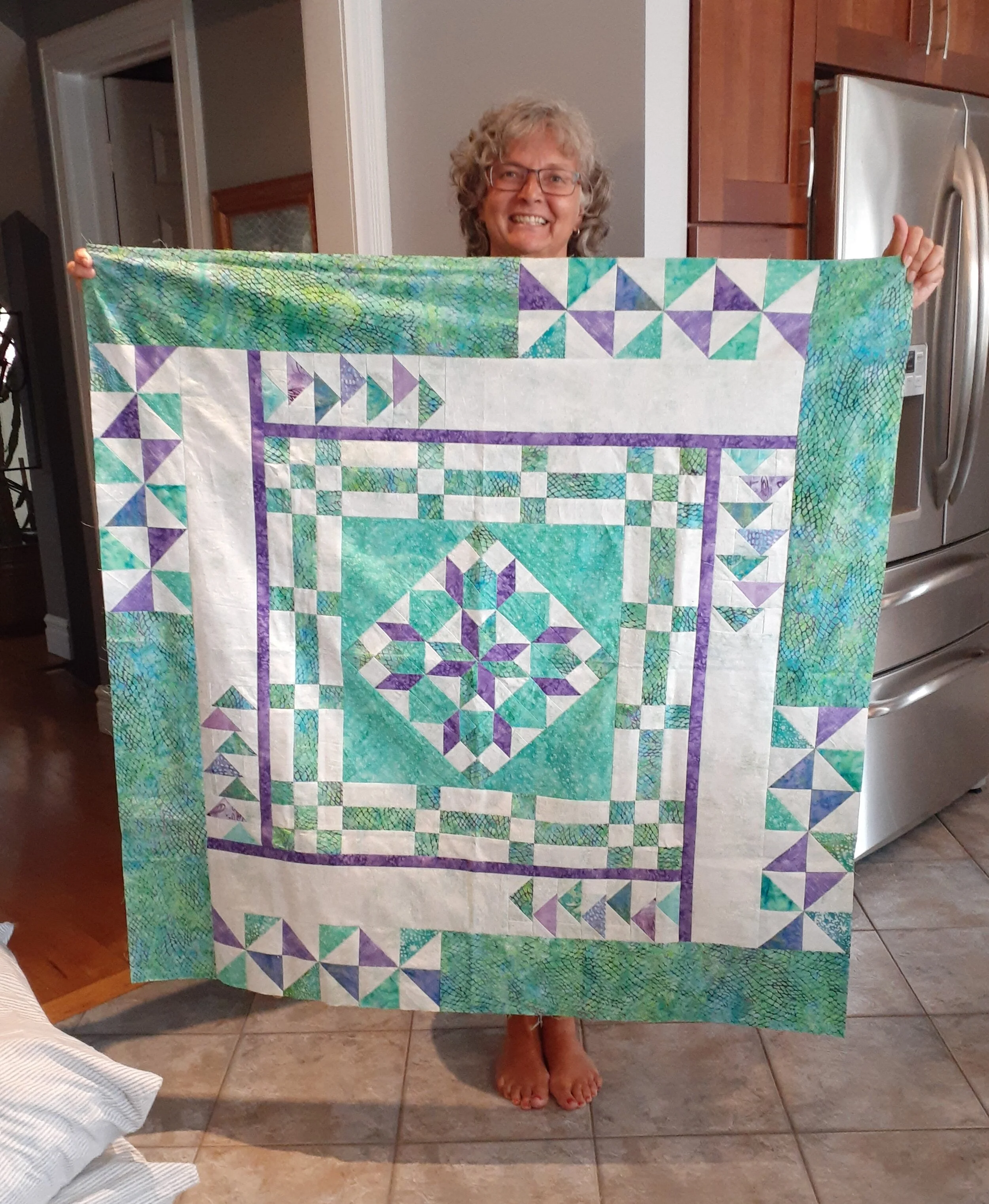 Covid Round Robin Reveal! — Quiltish Corner