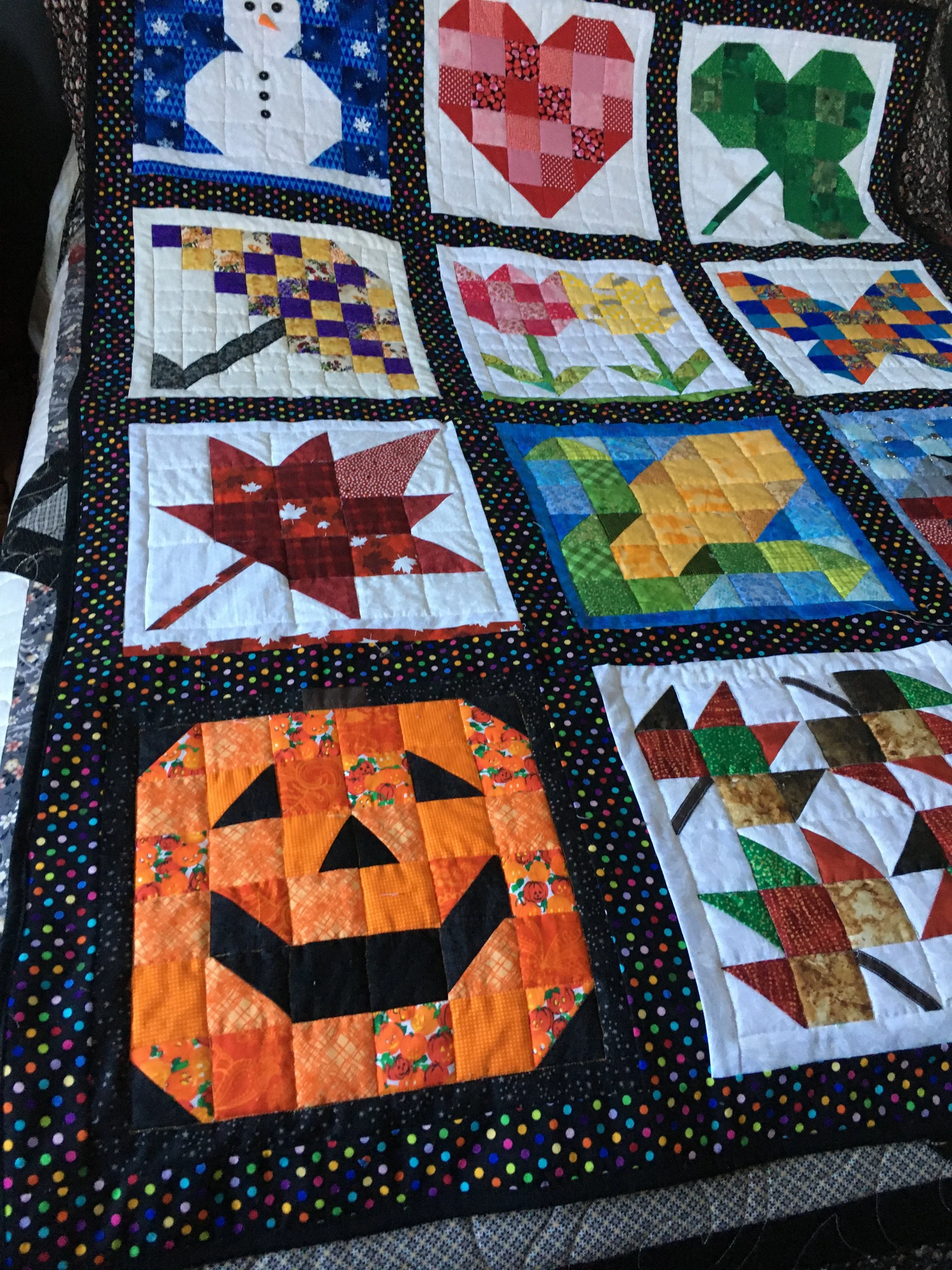 Seasonal Blocks Revealed! — Quiltish Corner