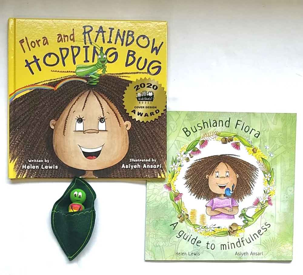 Flora & Rainbow Hopping Bug Story Book — Rainbow Hopping Bug