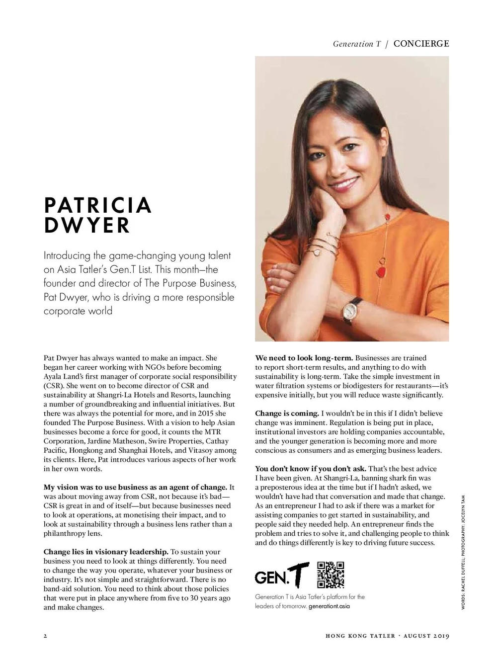 Pat Dwyer joins Tatler’s Gen.T — The Purpose Business