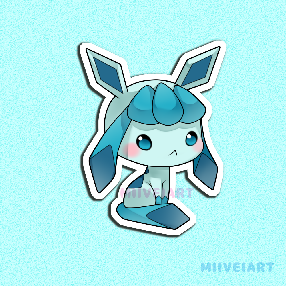 Waterproof Sticker Glaceon Sticker Weatherproof Sticker Stickers Paper ...