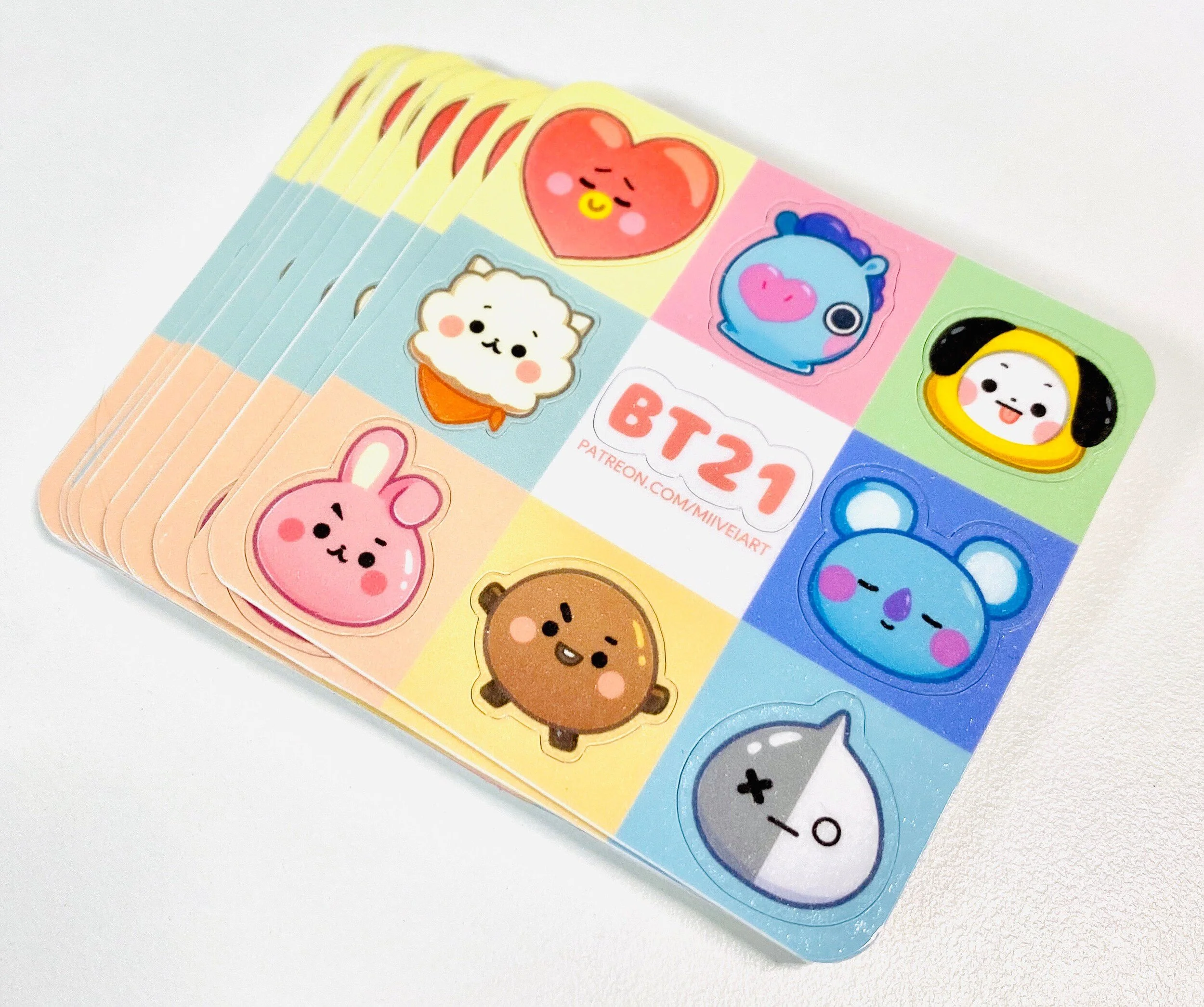 Mini BT21 Sticker Set 2x2" — MiiveiArt