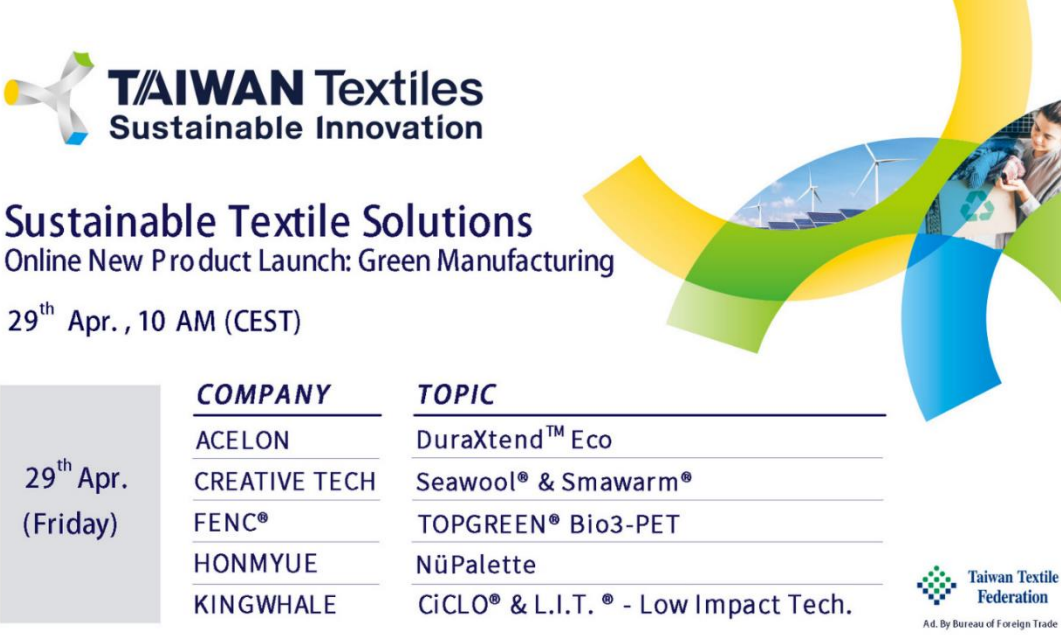 Textiles Sourcing Hub for Sustainable Innovation launched in Taiwan ...