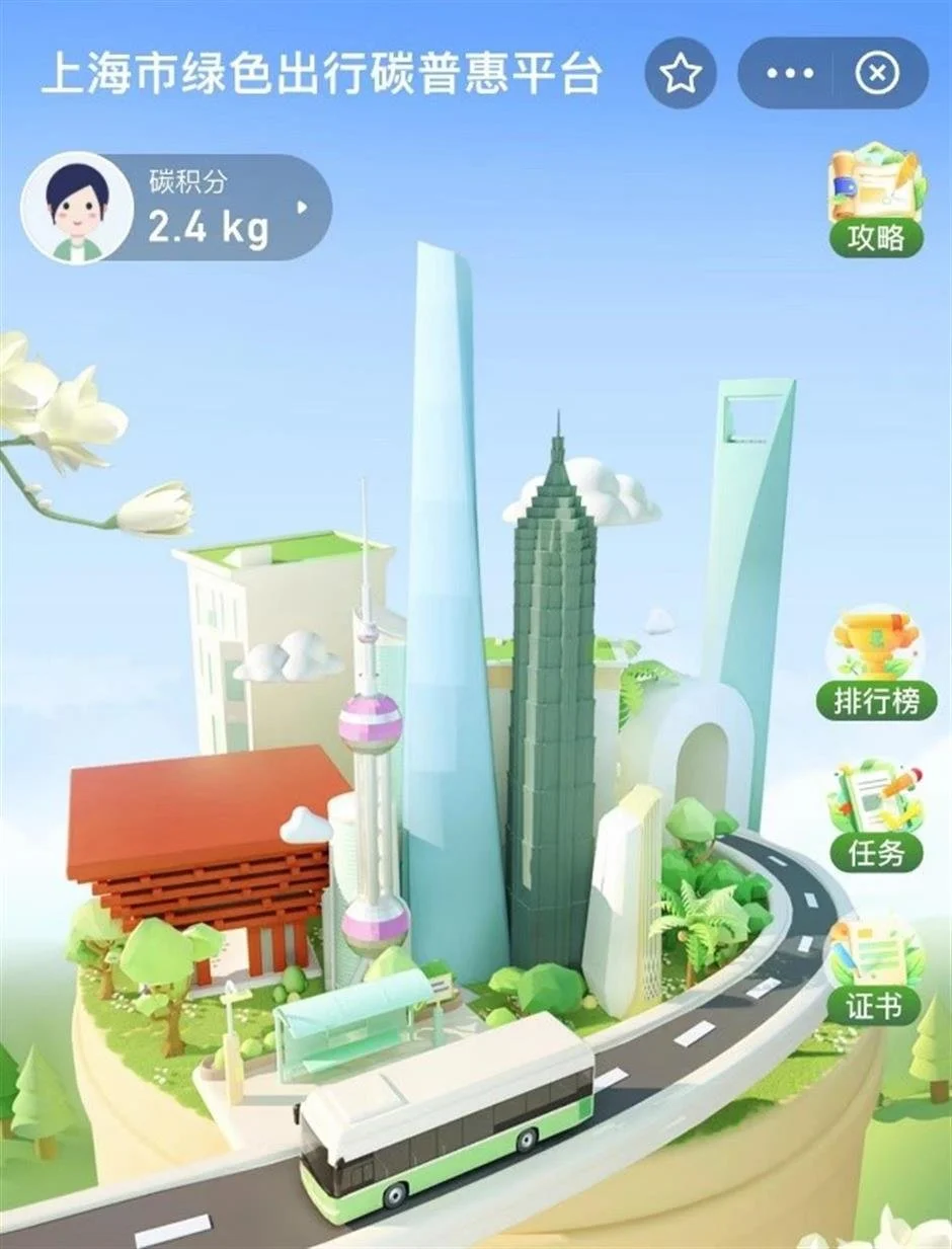 Shanghai launched "green credits" to encourage traveling in an eco ...