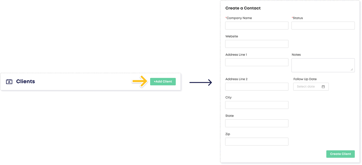 Using the Clients List | Reposite