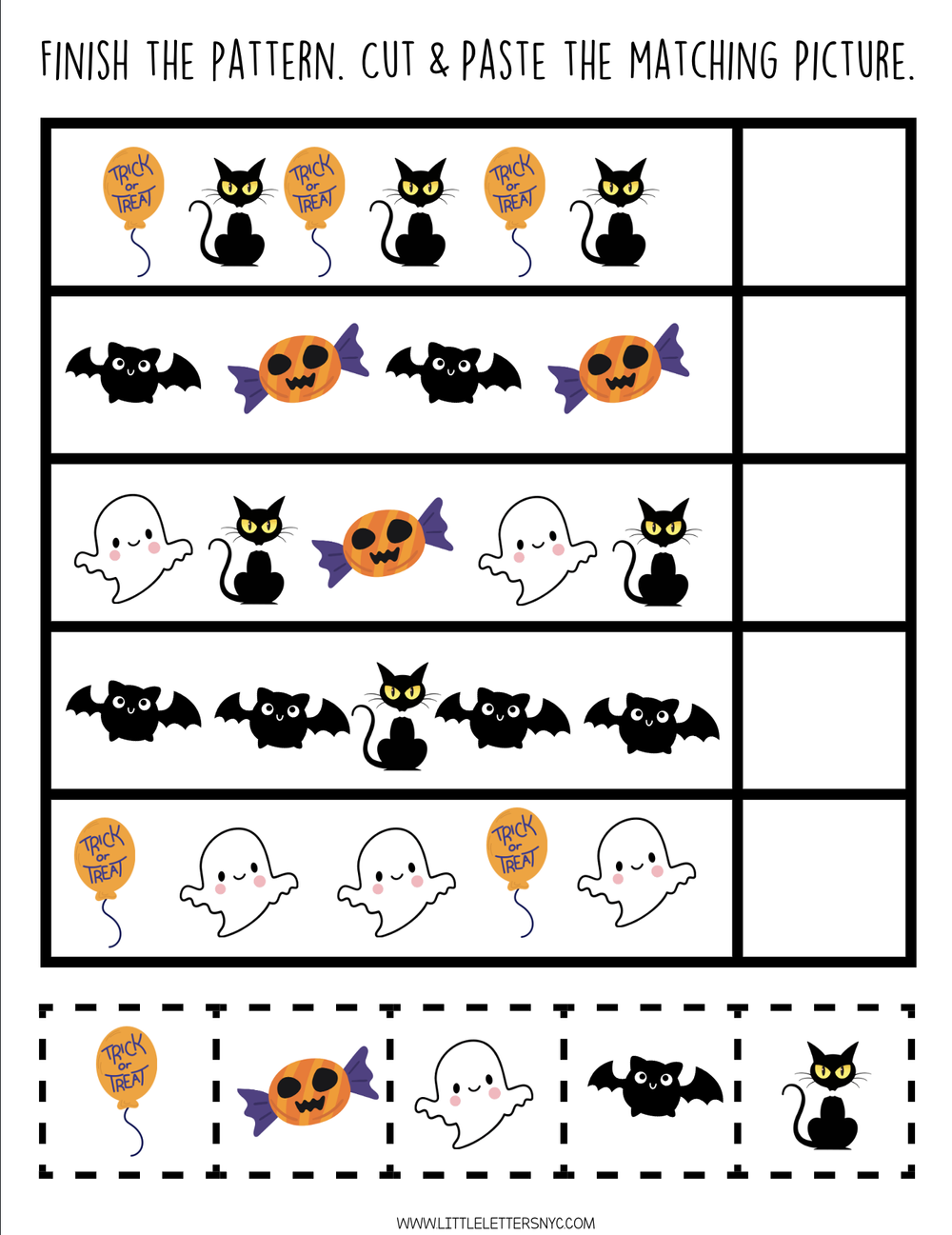 Near Point Copying Packet — Little Letters