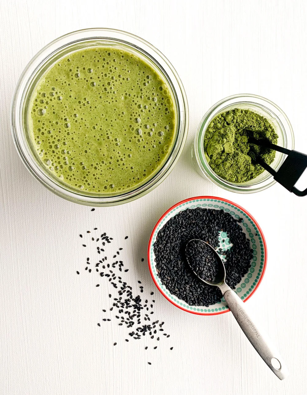 Black Sesame Matcha Smoothie AKA The Smoothie I Drink Everyday — Carla ...