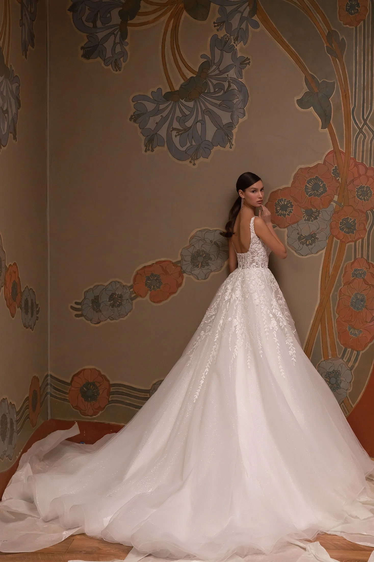 Elegant Fitted Mermaid Wedding Dress in Ivory | Shiny Satin and ...