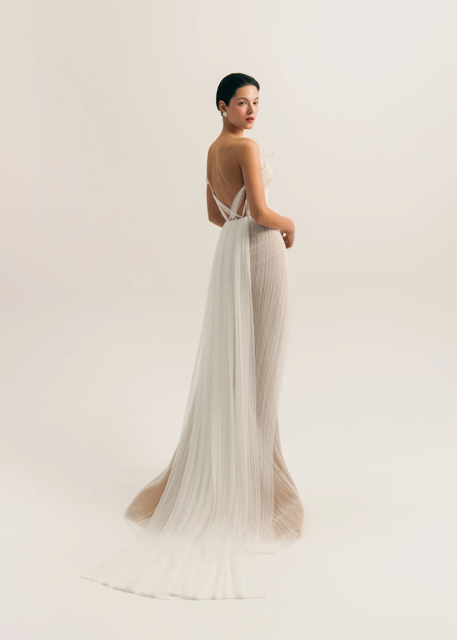 Timeless Elegance: A-Line Wedding Dress with Corset Lacing | Liza Ray ...