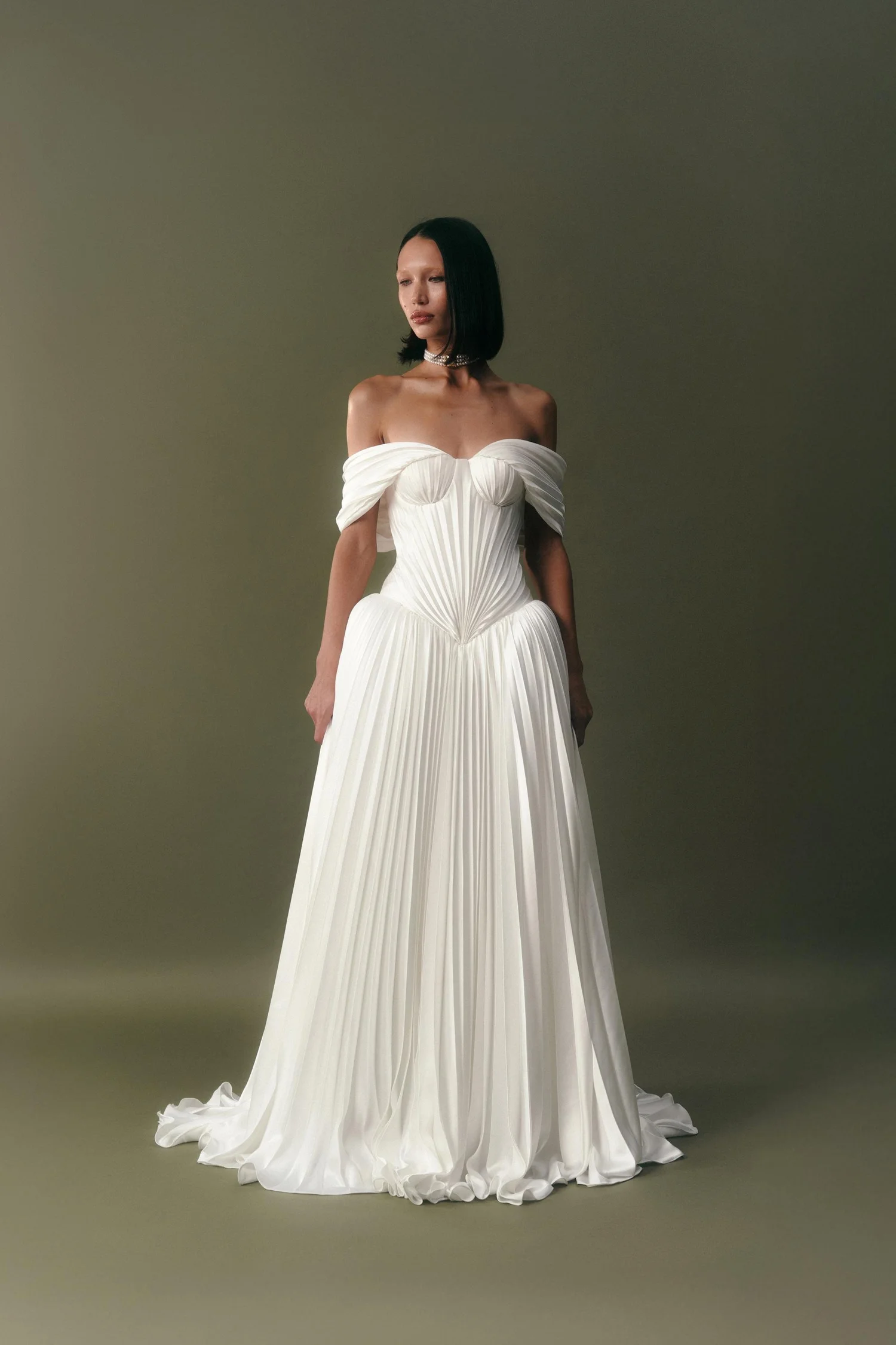 Timeless Elegance: A-Line Wedding Dress with Corset Lacing | Liza Ray ...