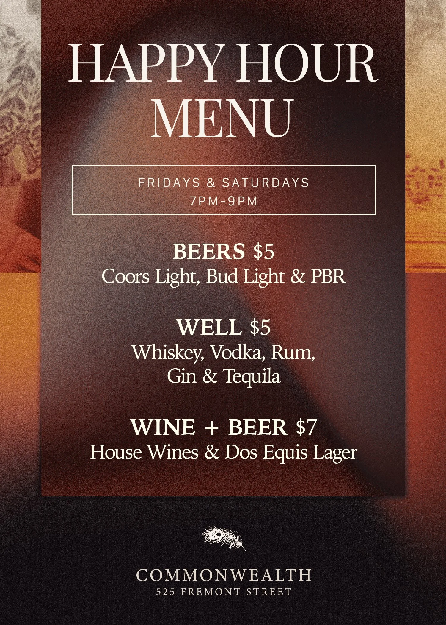 Menu — COMMONWEALTH