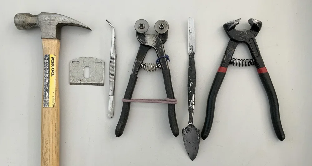 Useful tools for working with slate for mosaics — Rachel Davies Mosaics