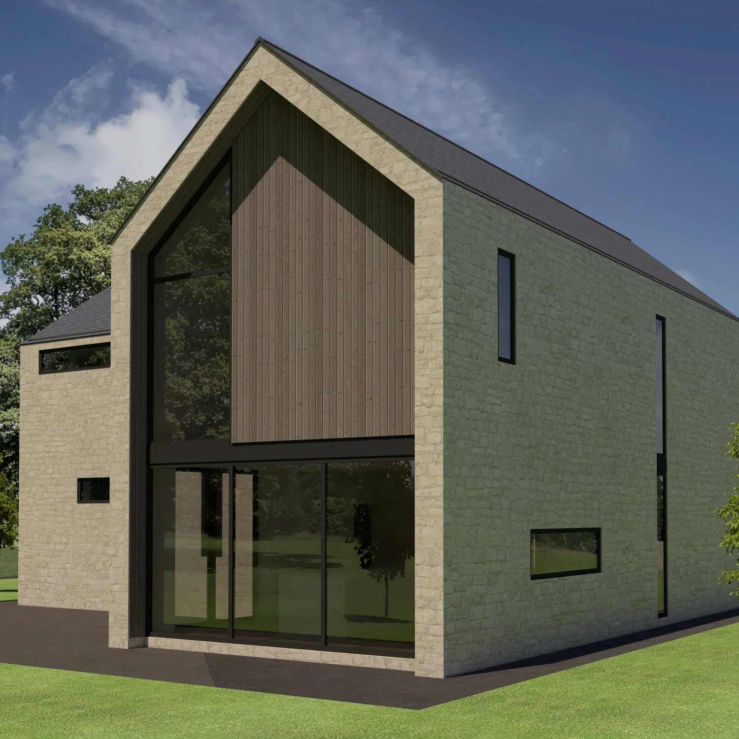 Contemporary new build masonry home designs — Somerset Architectural ...