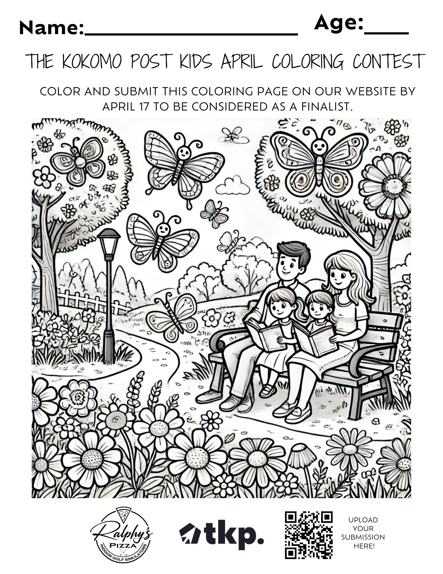 April Online Kids Coloring Contest — The Kokomo Post