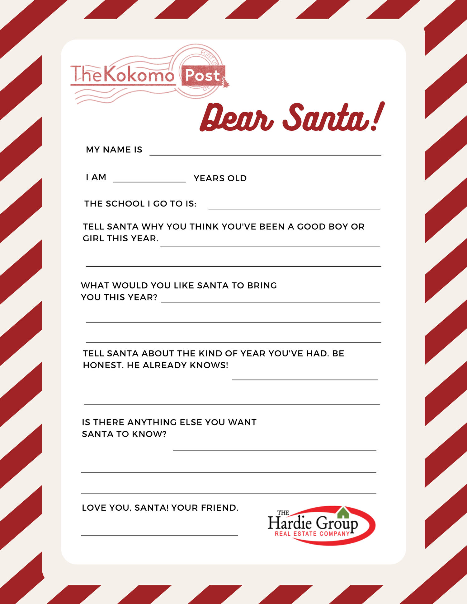 Letters To Santa Form — The Kokomo Post