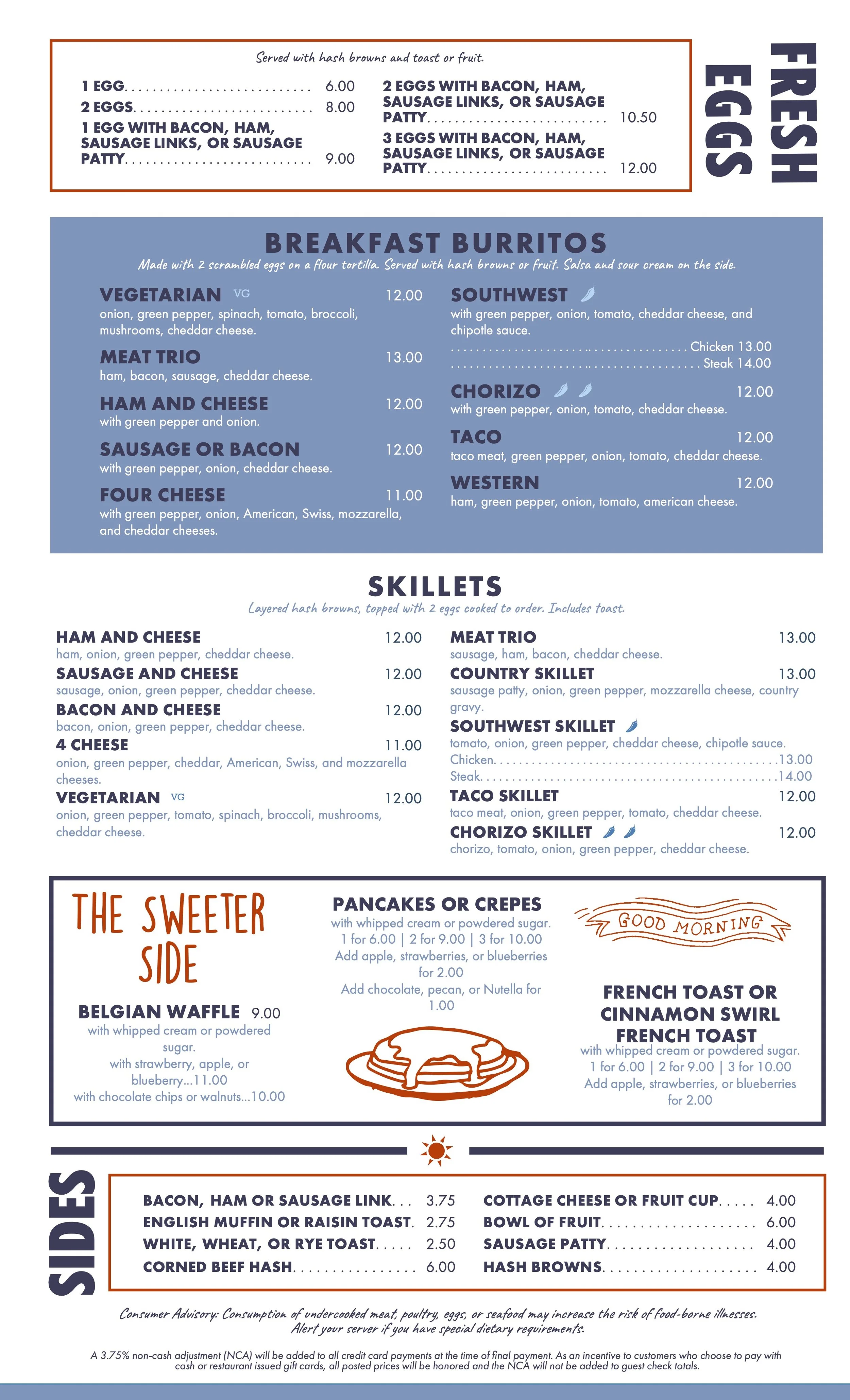 Menu — Shuffs Last Resort