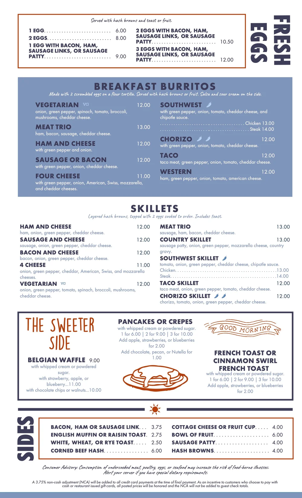 Menu — Shuffs Last Resort