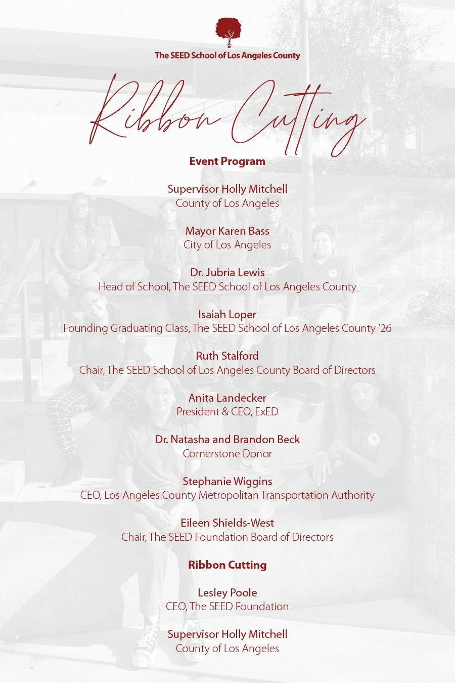 Ribbon Cutting Event 2024 — SEED LA