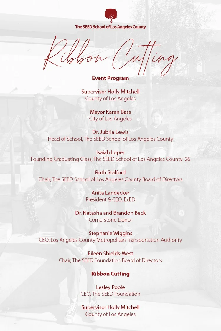 Ribbon Cutting Event 2024 — SEED LA