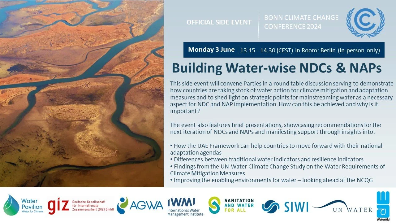 Building Water-wise NDCs and NAPs