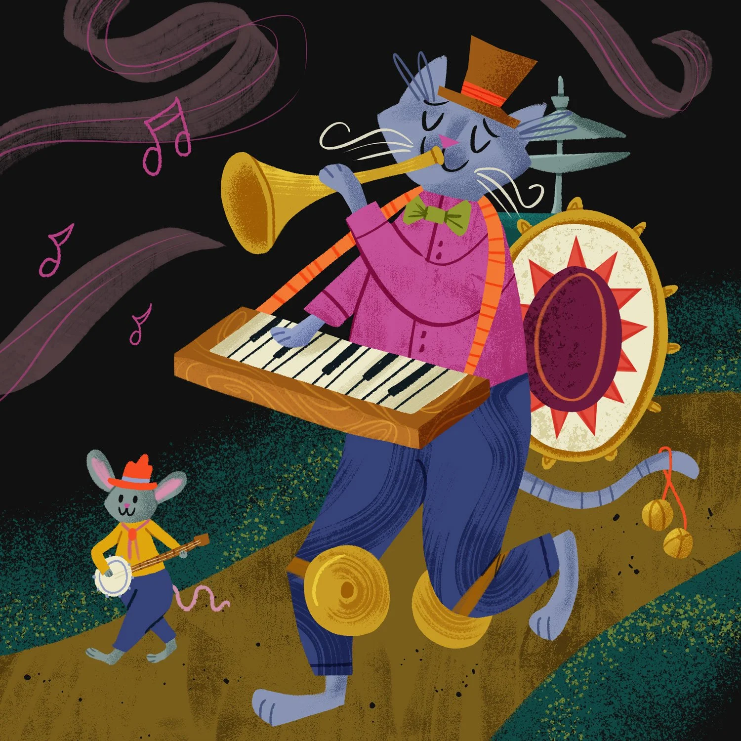 One Man Band — Kaly Quarles Illustration + Art