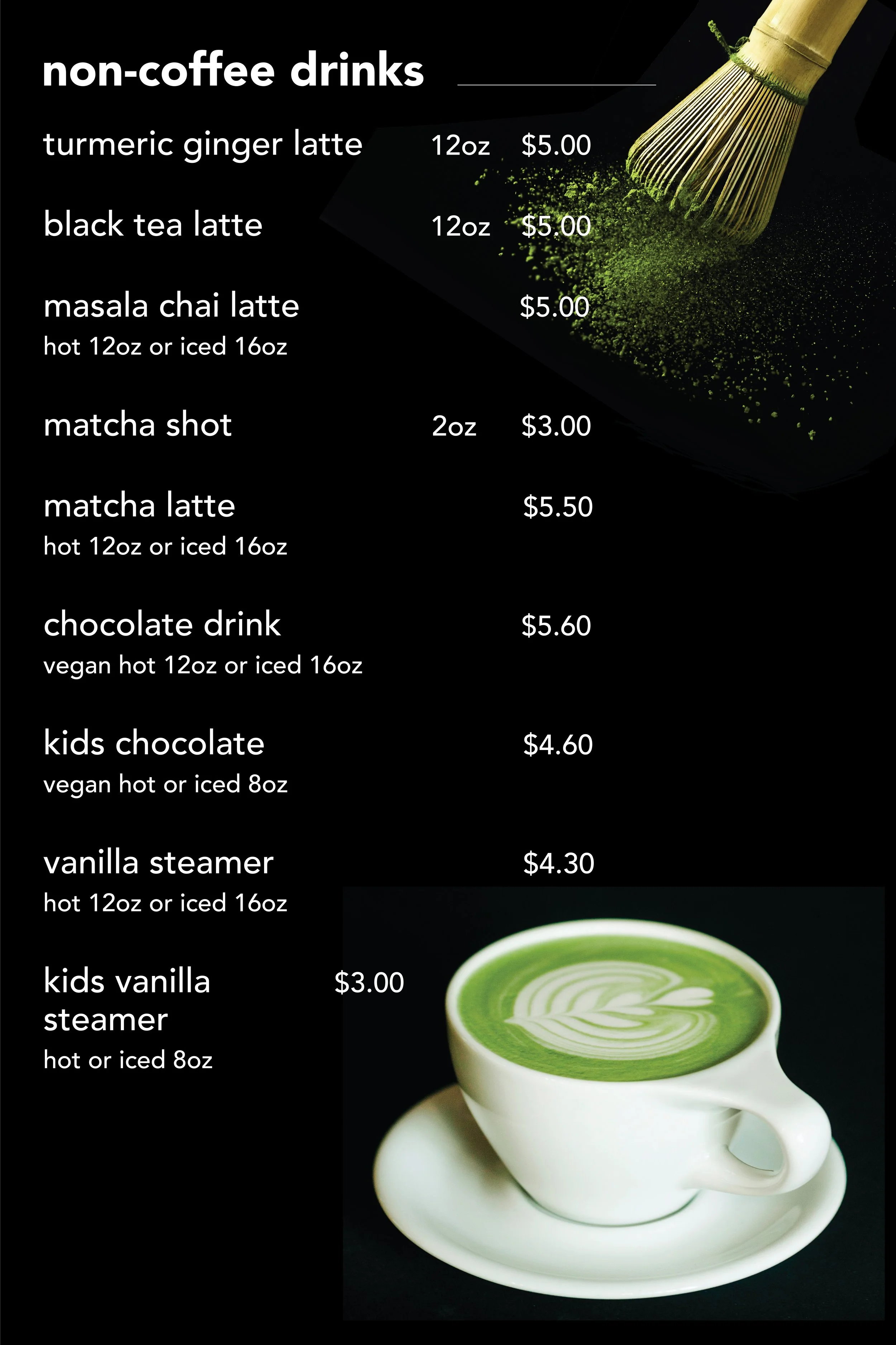 Menu — Bean Bar