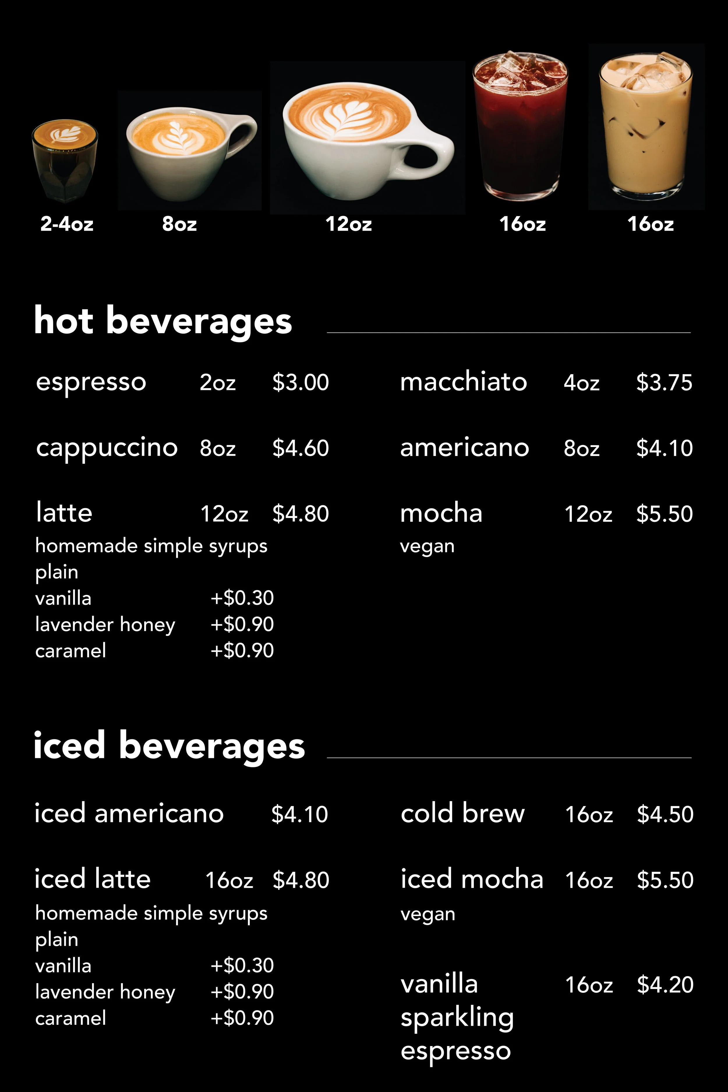 Menu — Bean Bar