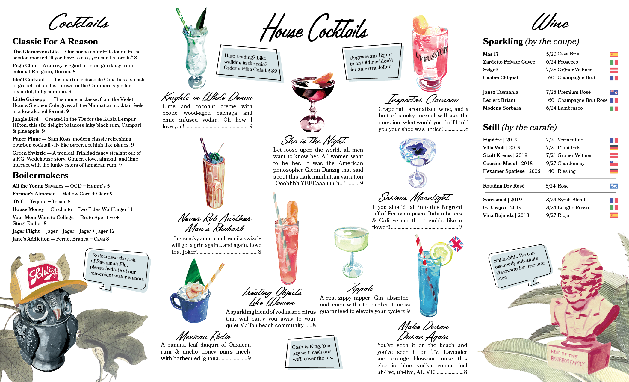 Menu — Lone Wolf Lounge