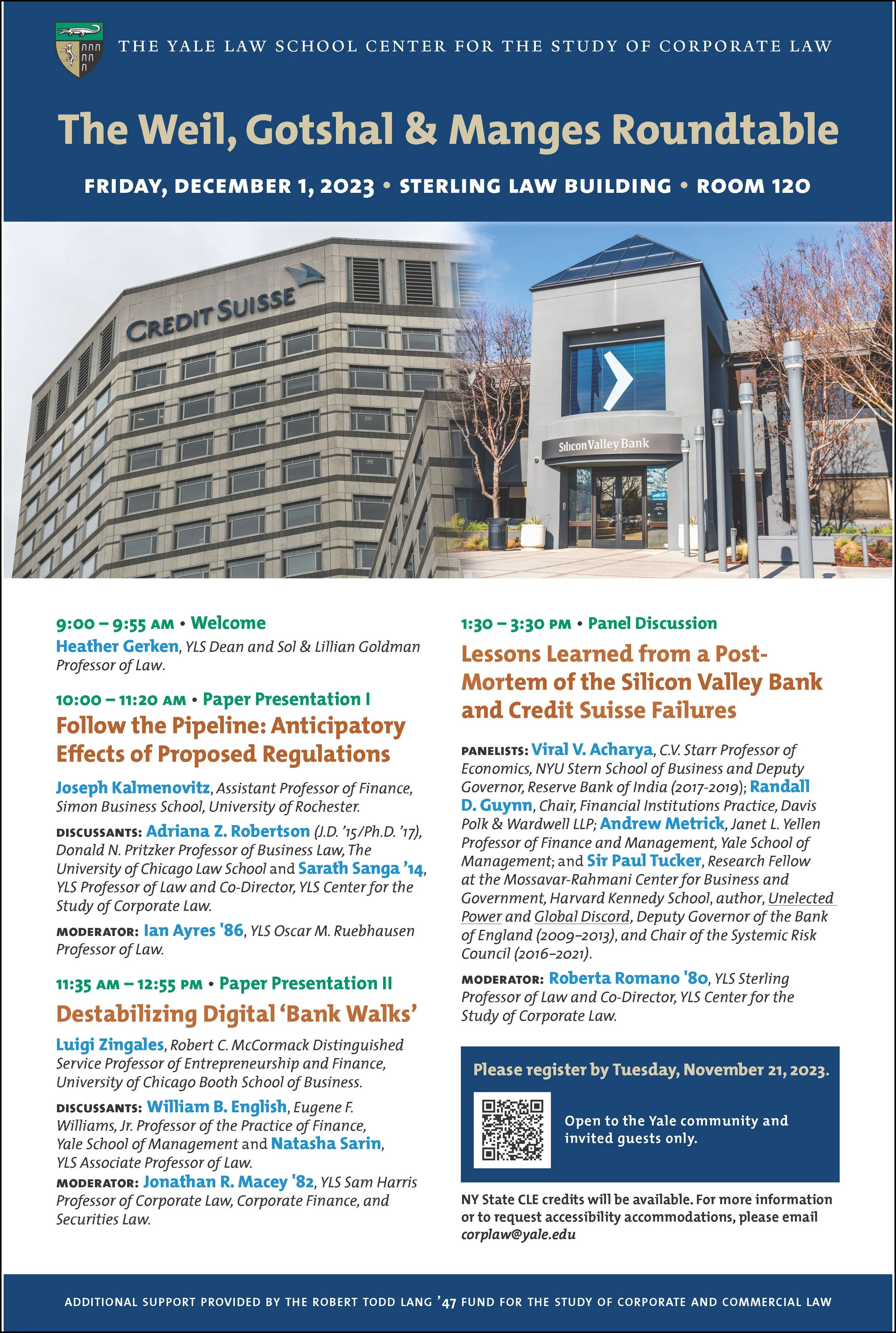 Weil, Gotshal & Manges Roundtable — Yale Law School Center for the ...
