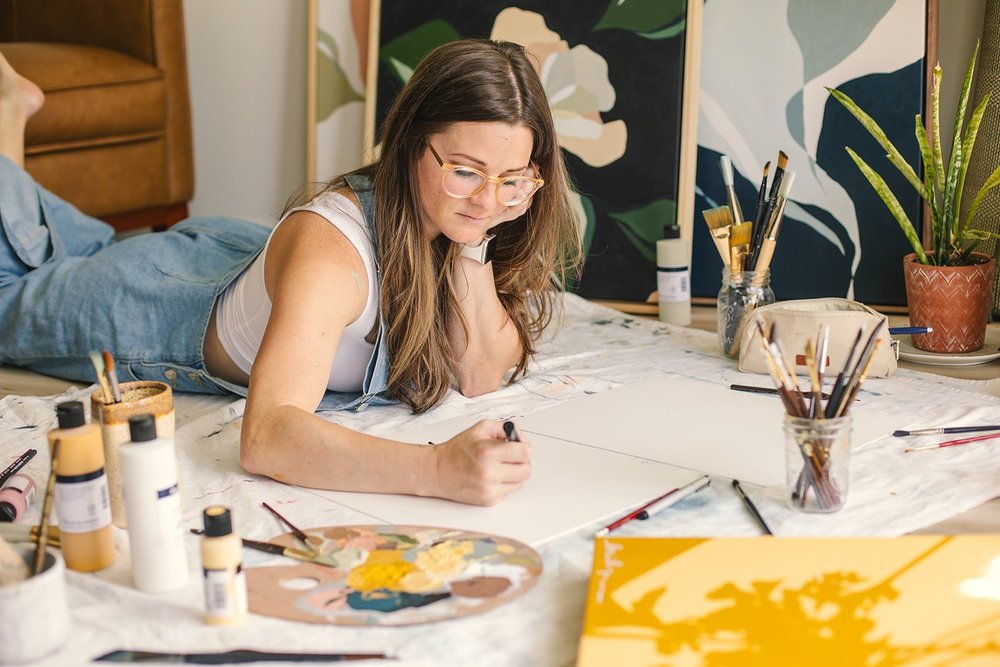 Atlanta abstract Artist - Emily Newman of Emily Anne Art Studio ...