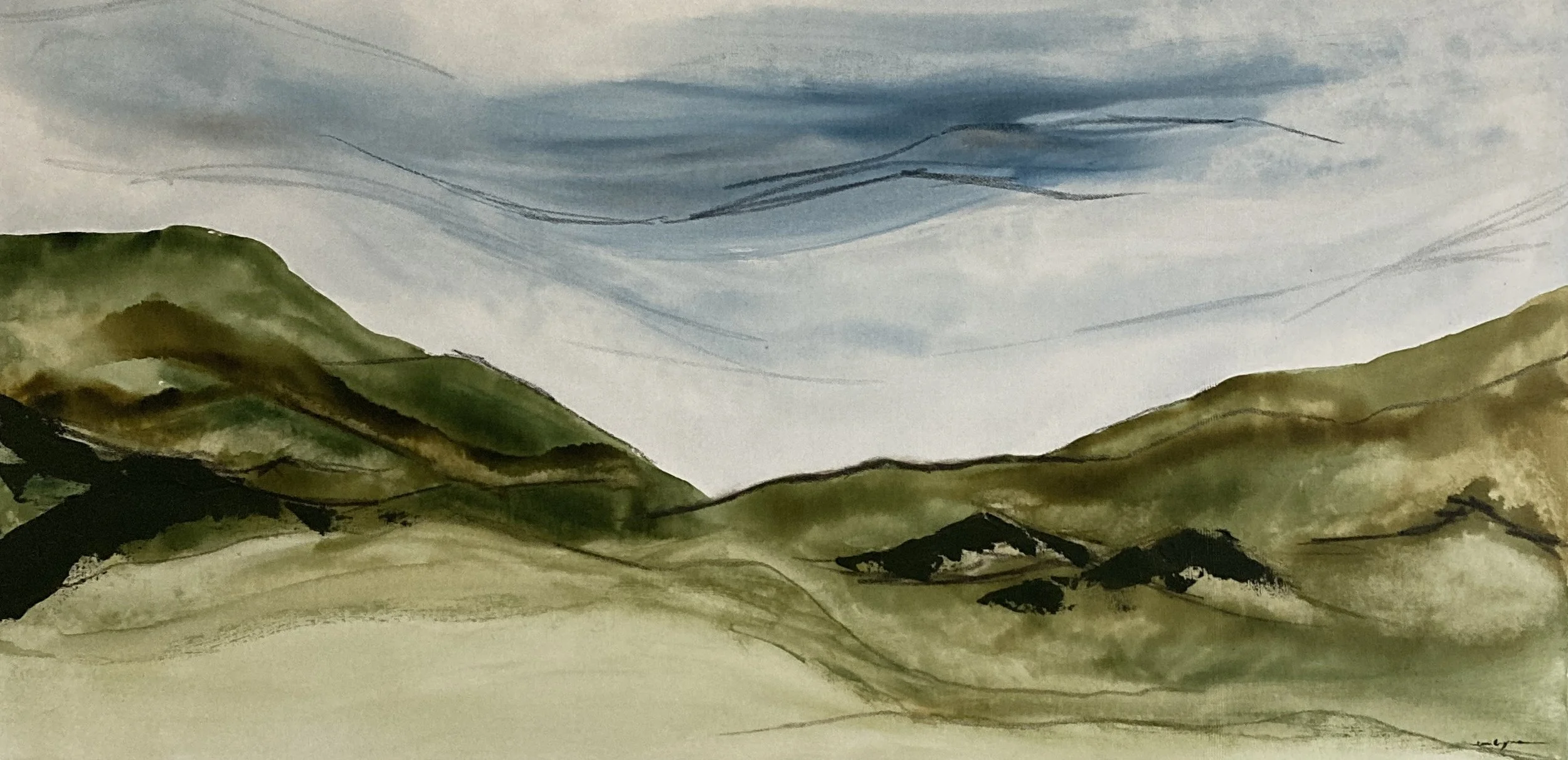 Large Original Abstract Landscape paintings by Emily Newman — Emily ...