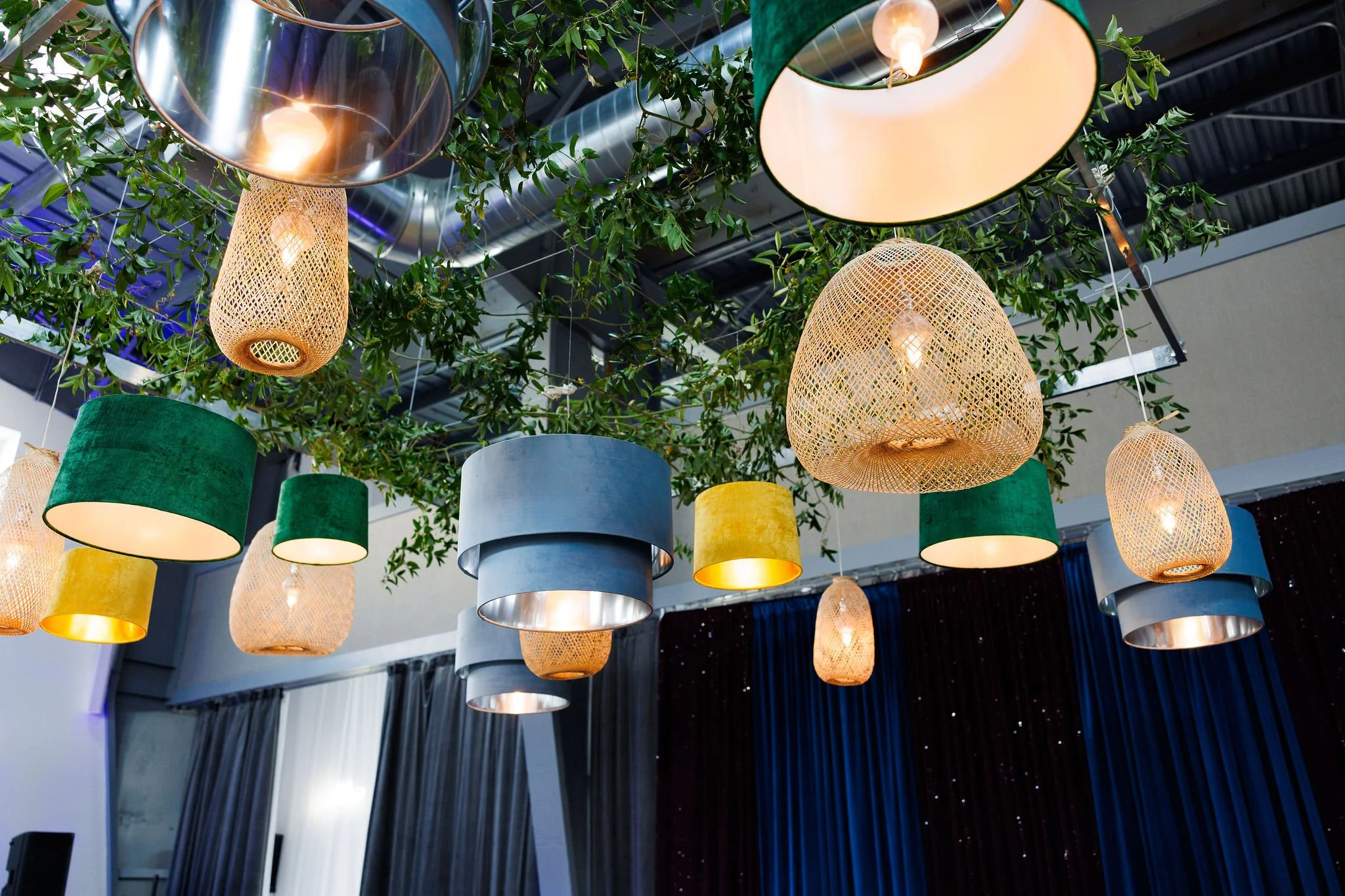 Pendant Lighting for Weddings | Phos — PHOS Events