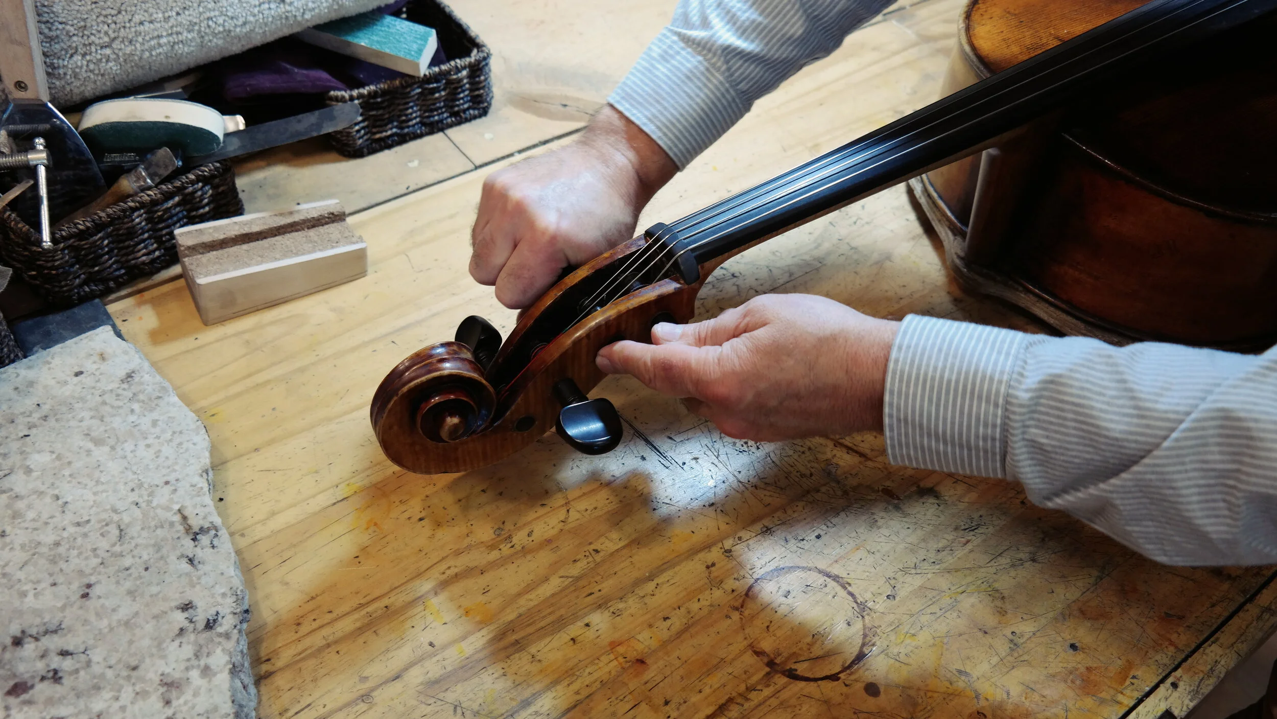 Fixing A Violin