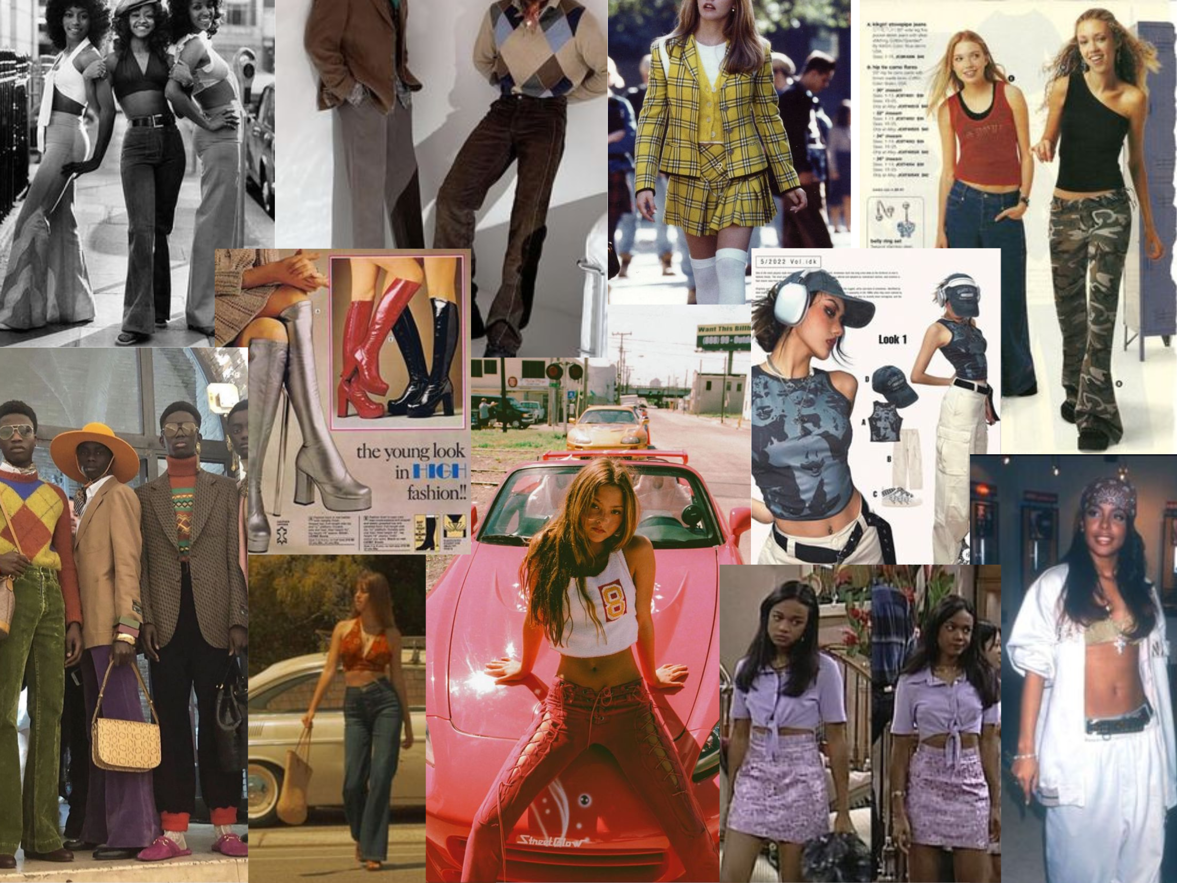 90s Fashion Collage