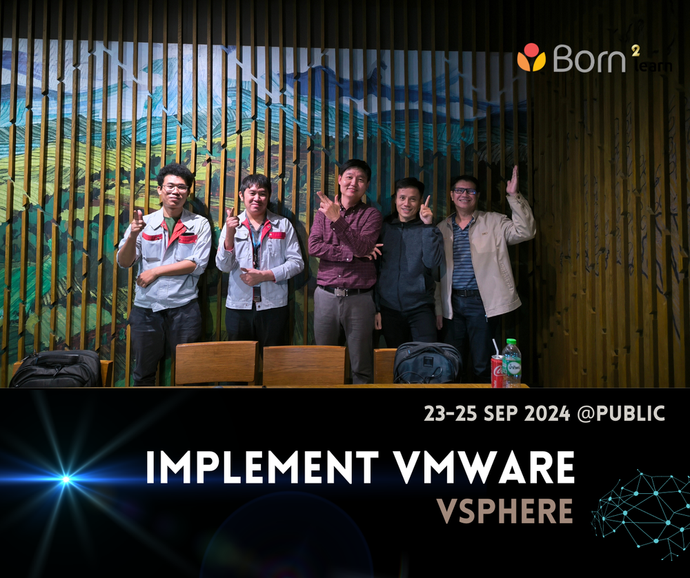 อบรม VMware vSphere (23-25 ก.ย. 2567)@Public — Born2Learn