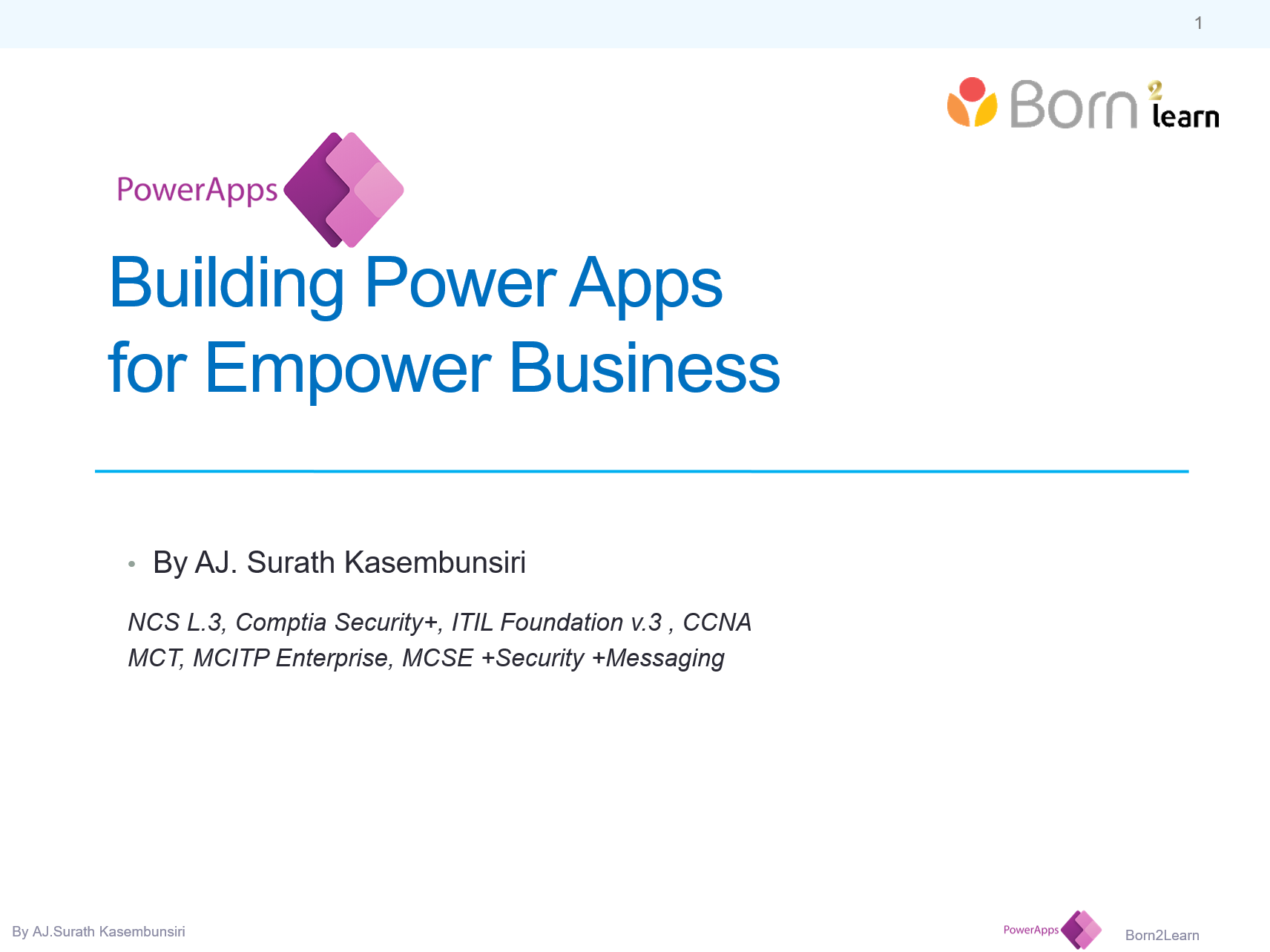 Course: Building Power Apps for Empower Business — Born2Learn